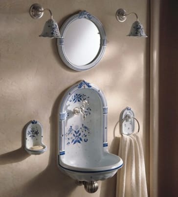 Herbeau 0201 Niche Earthenware Fountain | QualityBath.com