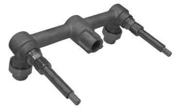 Watermark SS-THV2.2-26 2 Handle Wall Mounted Lavatory Rough For Center ...