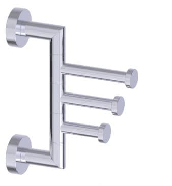 Kartners 144133-78 Oslo Triple Robe Hook | QualityBath.com