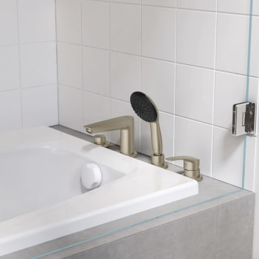 Grohe 25277 Tempesta Eurosmart 4-Hole Single Handle Deck Mount Roman ...