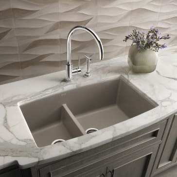 Blanco 441310 Performa 33" Silgranit Ii 1-3/4 Medium Bowl | QualityBath.com