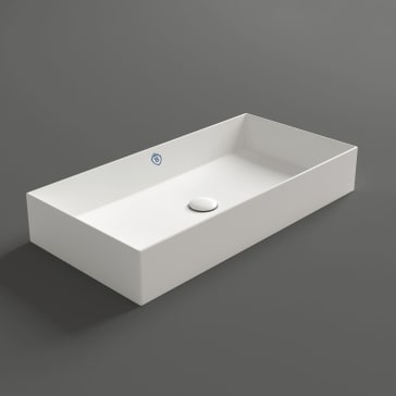 Whitehaus B-AG80 Britannia Large Rectangular Above Counter Basin ...