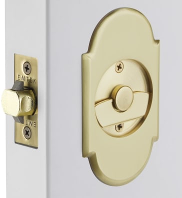 Emtek 2034 #8 Pocket Door Tubular Lock | QualityBath.com