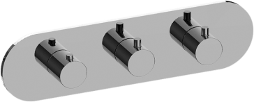 Graff G-8056H-RH0-GM-T M.E. M-Series Valve Horizontal Trim With Three ...
