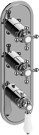 Graff G-8087 Adley M-Series Valve Trim With Three Handles | QualityBath.com