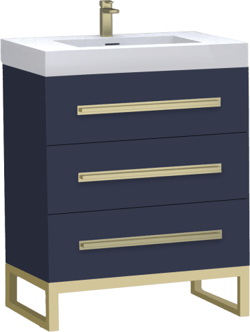 Madeli B830-24-001-LC Icon 23-5/8" Vanity With C-Base | QualityBath.com