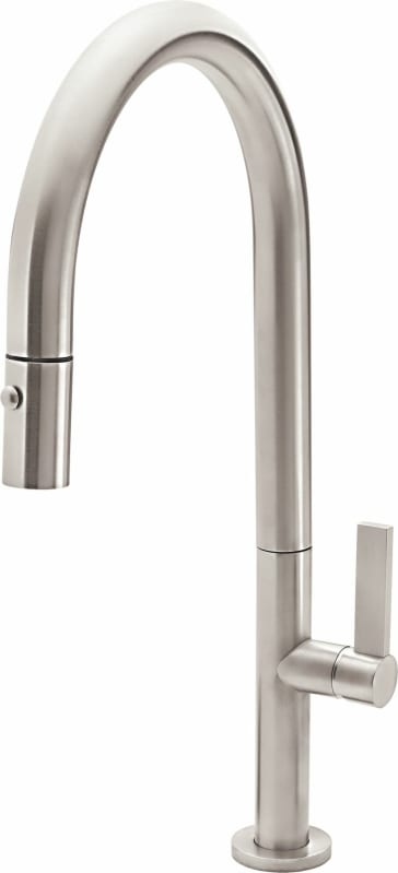 California Faucets K50-100-FB-SN Poetto Pull-Down Kitchen Faucet ...