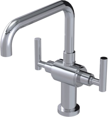 Rubinet 8DGN Genesis Single Hole Two Handle Kitchen Faucet ...