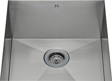 Mila MUS-501SB 19" Flatiron Dual Mount Stainless Steel Kitchen Sink ...