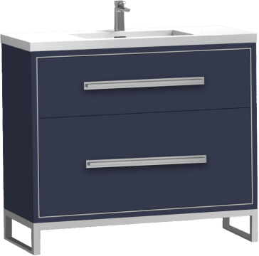 Madeli B460-36-001-LC Pinnacle 35-5/8" Vanity With C-Base | QualityBath.com
