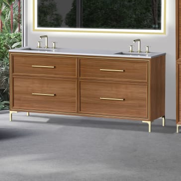 Madeli B465-72D-001 Profile 72" Vanity- Double Bowl | QualityBath.com
