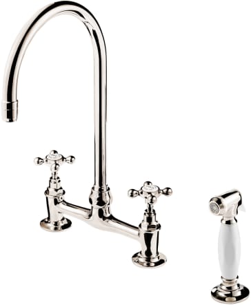 Barber Wilsons R1030-FL Regent Bridgemaster Kitchen Faucet With Side ...