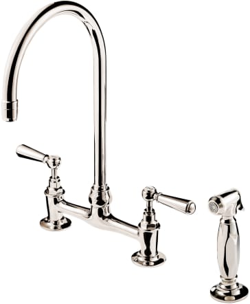 Barber Wilsons RML1030-FL Regent Bridgemaster Kitchen Faucet With Metal ...
