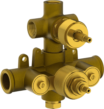 Watermark SS-THVD3 1/2 Inch Thermostatic Valve With 3 Way Diverter ...