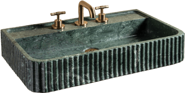 Stone Forest TD-THN52-FLT VI Elemental Fluted Lumbre Sink | QualityBath.com