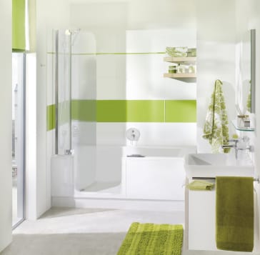 Acryline TL60 Twinline Bathtub And Showering Unit-Ready To Tile Alcove ...