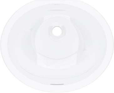 Rohl ERUB1916OVWH Eirene Oval Undermount Lavatory Sink | QualityBath.com
