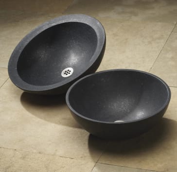 Stone Forest C25 Round Vessel With Beveled Rim | QualityBath.com