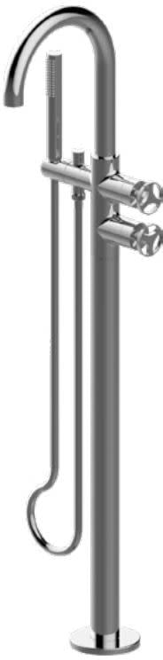 Graff G-11457-LM57B-GM-T Harley Floor Mount Tub Filler With Handshower ...