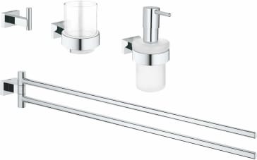 Grohe 40847001 Essentials Cube Master Bathroom Set, 4-In-1 ...