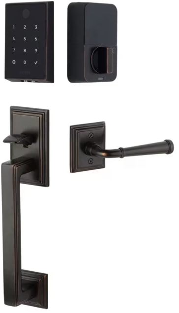 Emtek EMP20206 Hamden Empowered 2 Bluetooth Touchscreen Entry Set - Key ...