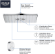 Grohe 26645000 Rainshower 310 Smartconnect Shower Head | QualityBath.com