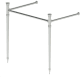 Palmer Industries LS2TL Tapered Leg 1-1/2" Diameter Two Leg System With ...