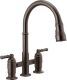 Delta 2390L-DST Broderick Two Handle Pull Down Bridge Kitchen Faucet ...
