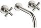 Dornbracht 36712892 Tara. Wall Mounted Three Hole Lavatory Mixer ...