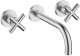 Dornbracht 36712892 Tara. Wall Mounted Three Hole Lavatory Mixer ...