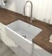 Rohl MS3018WH 30" Single Bowl Fireclay Apron Kitchen Sink | QualityBath.com