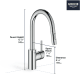 Grohe 31479 Concetto Pull-Out Dual Spray Bar Faucet | QualityBath.com