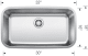 Blanco 442576 Stellar 32" Kitchen Sink | QualityBath.com