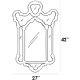 Catalano 5M27WM Muse Murano Glass Mirror | QualityBath.com