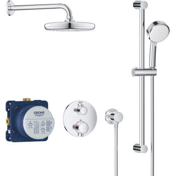 Grohe 34745 Grohtherm Shower Kit | QualityBath.com