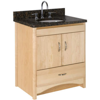 Strasser Woodenworks 45-261 Ravenna 24" Vanity With Slab Doors ...