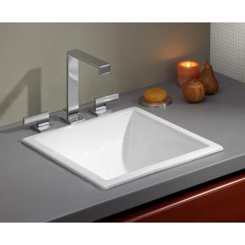Cheviot 1179-WH Square Drop In Basin | QualityBath.com