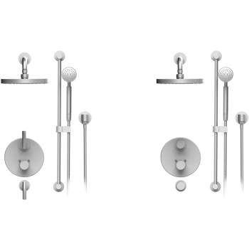 Rubinet 41H0 H2o Temperature Control Shower Set With Handshower ...