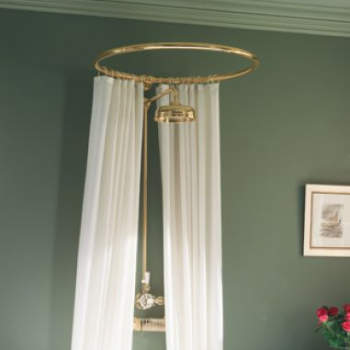 Myson CR3-30 Pecos Round Shower Curtain Rail-30" | QualityBath.com