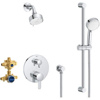 Grohe 29429 Cosmopolitan 2-Handle Pressure Balance Shower Bundle ...