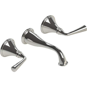 Rubinet T1GJS Jasmin Wall Mount Lavatory Faucet Trim | QualityBath.com
