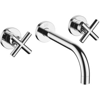 Dornbracht 36712892 Tara. Wall Mounted Three Hole Lavatory Mixer ...