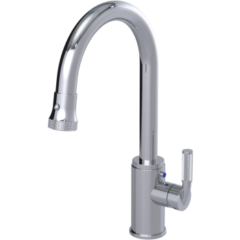 Rubinet 8JHOL H2o Kitchen Faucet With Retractable Spray | QualityBath.com