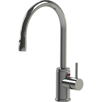 Rubinet 8JGNL Genesis Mini Kitchen Faucet With Pull Out Spray ...