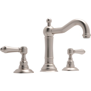 Rohl A1409LMSTN-2 Acqui Column Spout Widespread Faucet | QualityBath.com