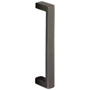 Emtek CS86180TWB Rustic Modern Rectangular 8 3/4" Sandcast Bronze Door Pull | QualityBath.com