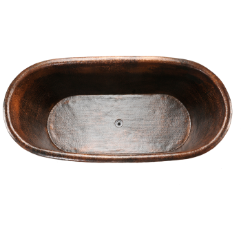 hammered copper bath