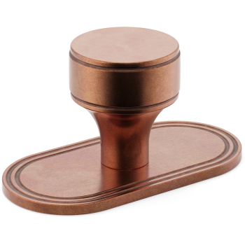 Armac Martin BWKK/PLAIN/32/HBB Barwick Cabinet Knob With Backplate ...