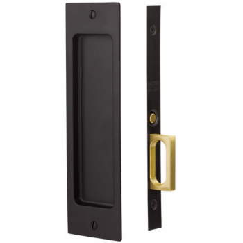 Emtek 2114 Modern Rectangular Pocket Door Mortise Lock | QualityBath.com