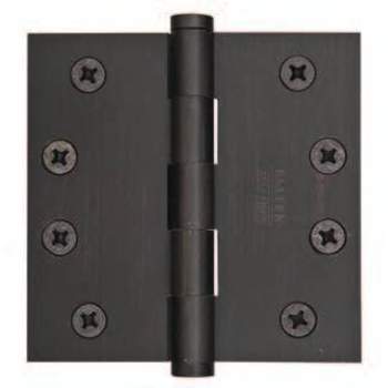 Emtek 96215 Solid Brass Heavy Duty Door Hinges (Pair) - 4 1/2 ...
